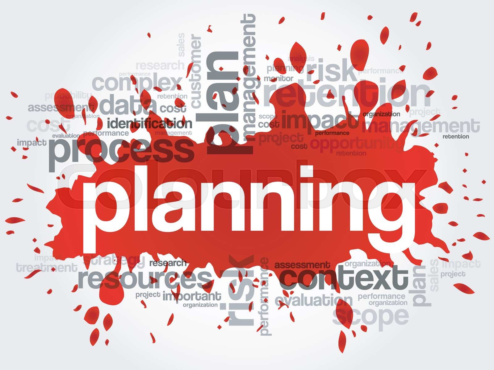 PLANNING word cloud | Stock vector | Colourbox
