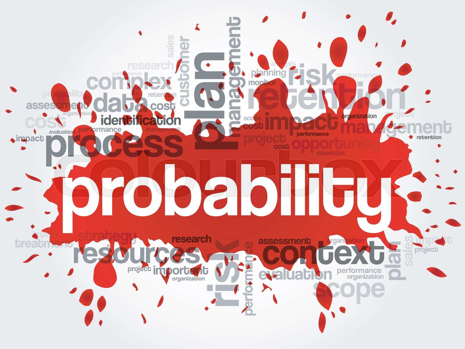 Probability word cloud | Stock vector | Colourbox