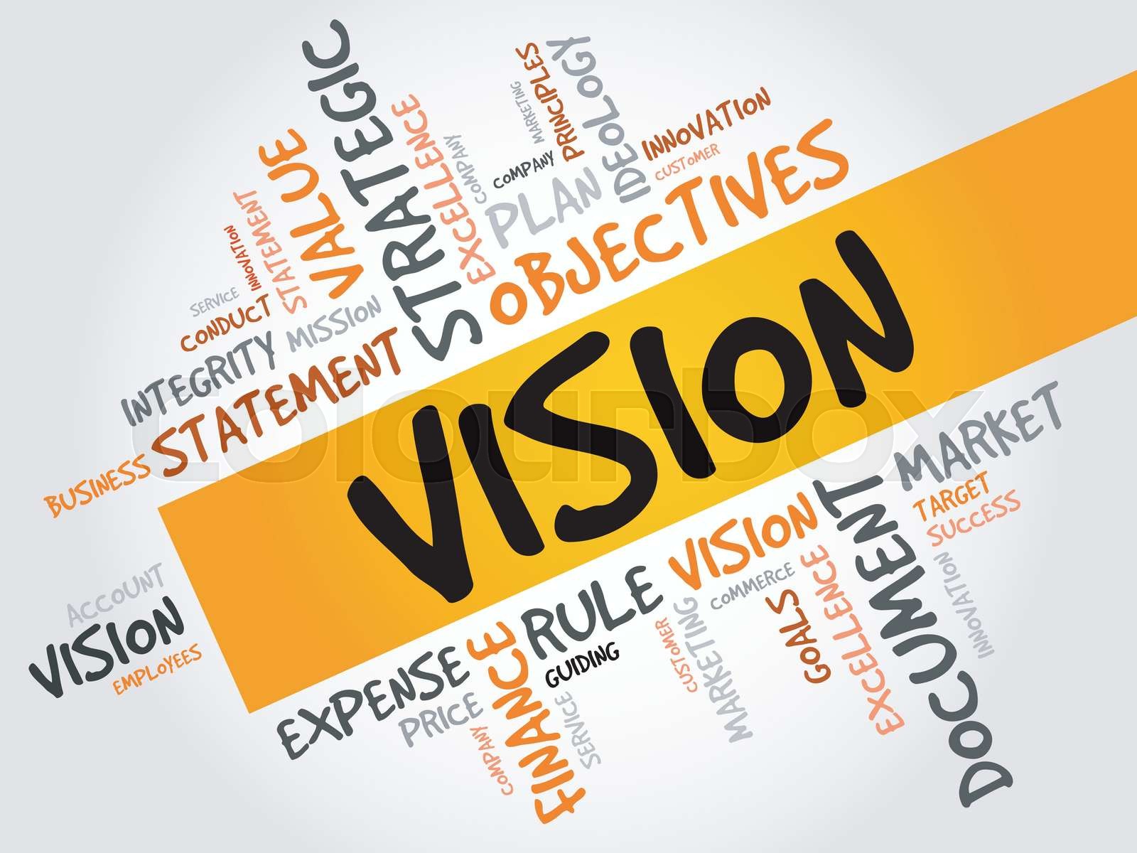 Vision word cloud | Stock vector | Colourbox