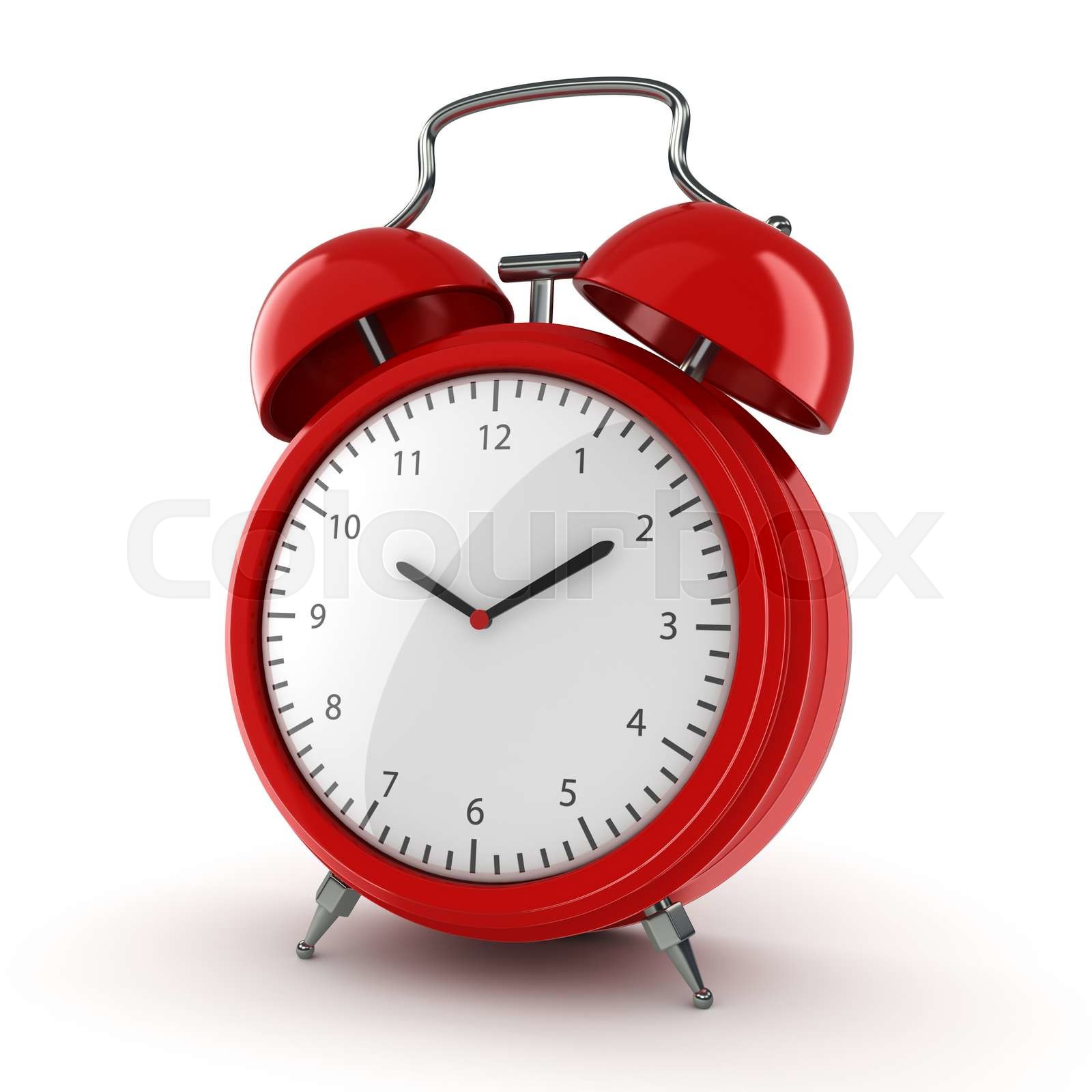 Red alarm clock | Stock image | Colourbox