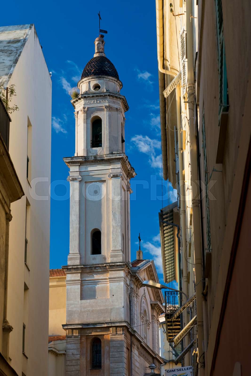 Church in Menton. | Stock image | Colourbox