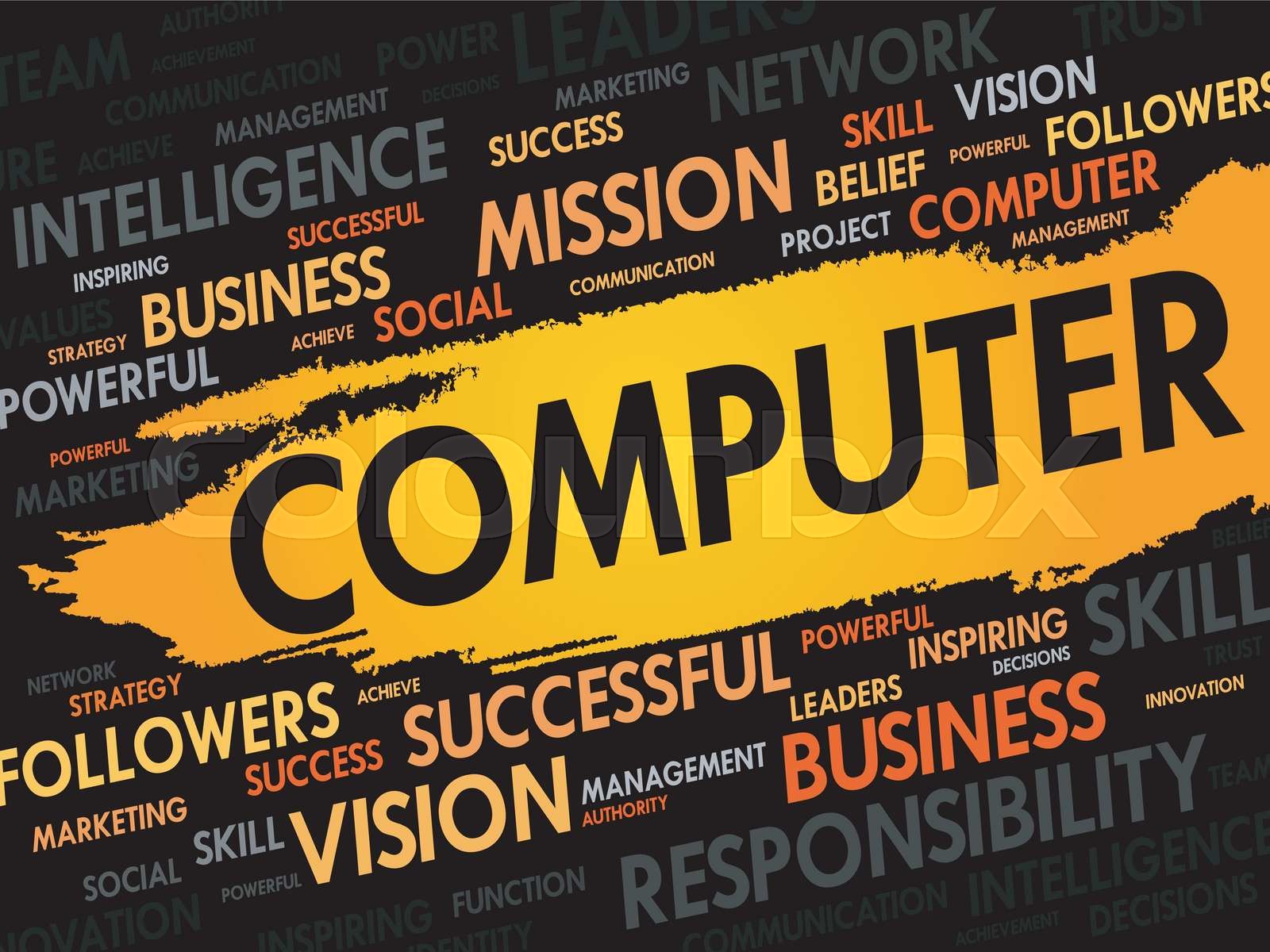 COMPUTER word cloud | Stock vector | Colourbox