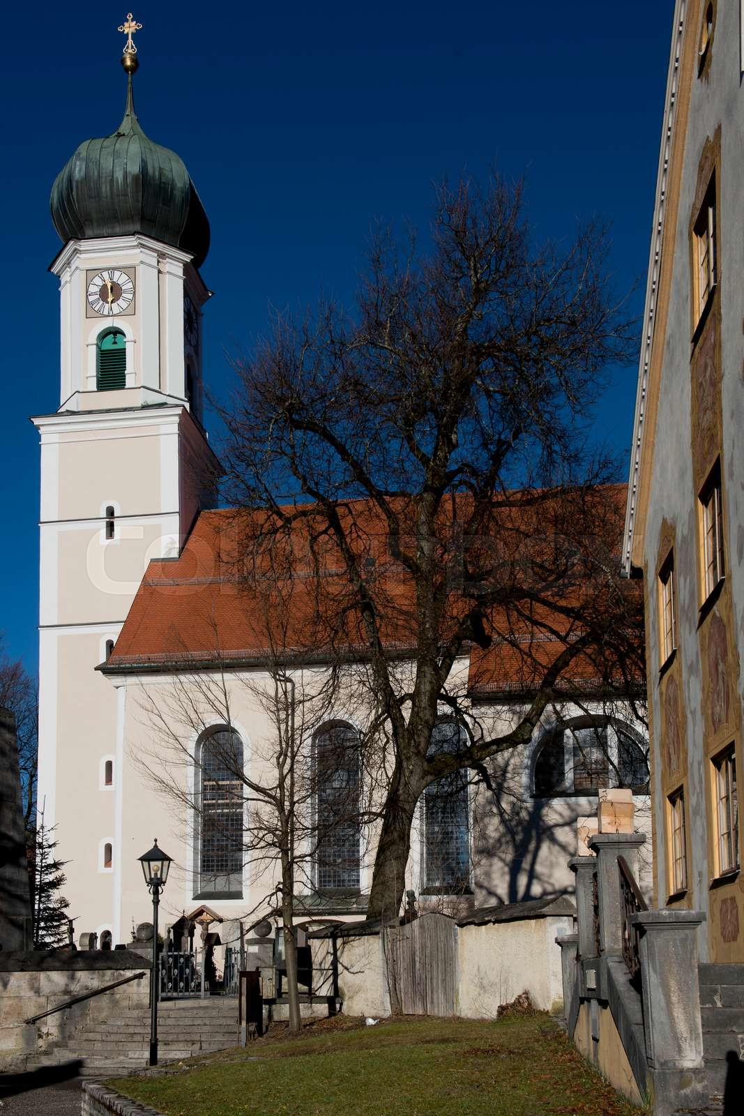 Church of Saint Peter and Paul in Oberammergau | Stock image | Colourbox