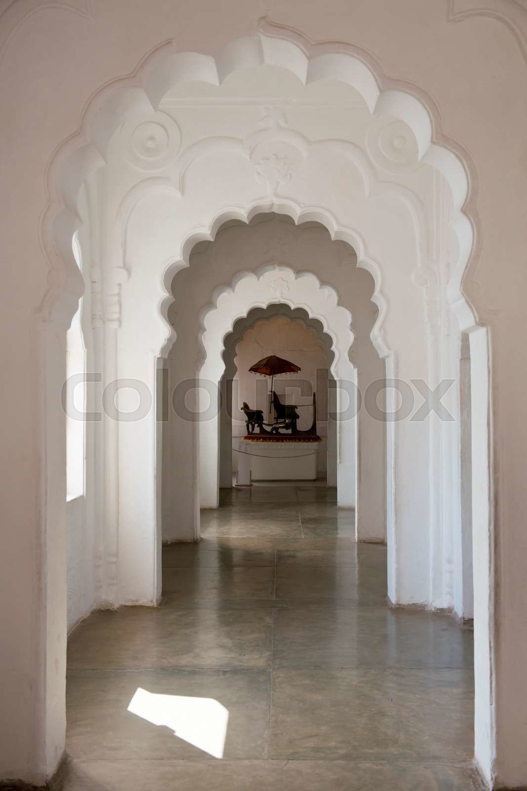 Arches at Mehrangarh Fort in Jodhpur | Stock image | Colourbox