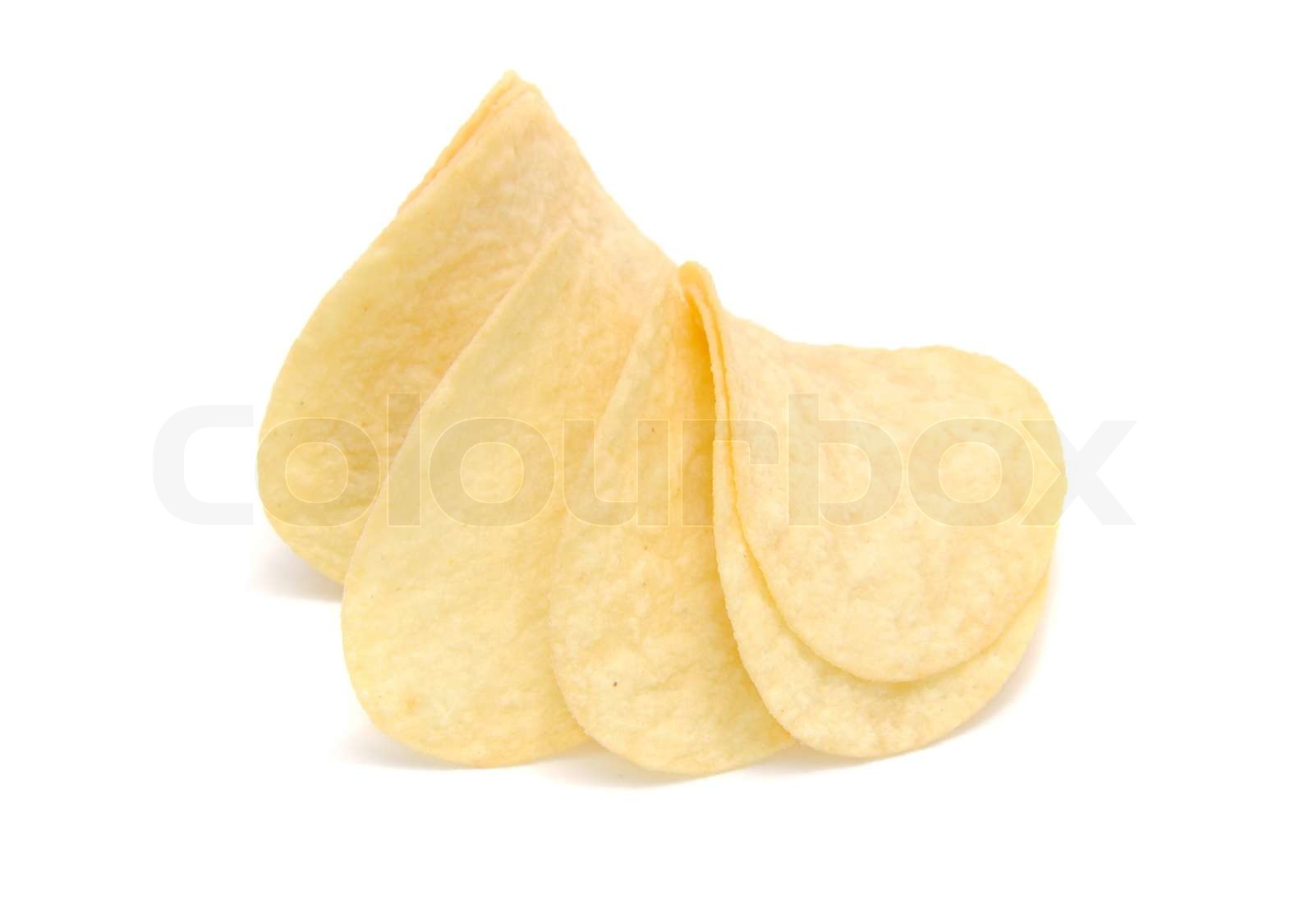 Potato Chips Isolated on White Background | Stock image | Colourbox