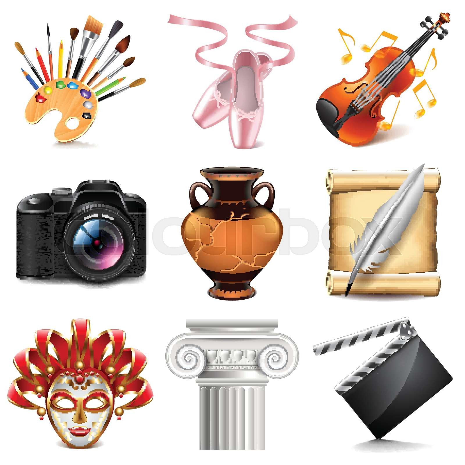 Art icons vector set | Stock vector | Colourbox