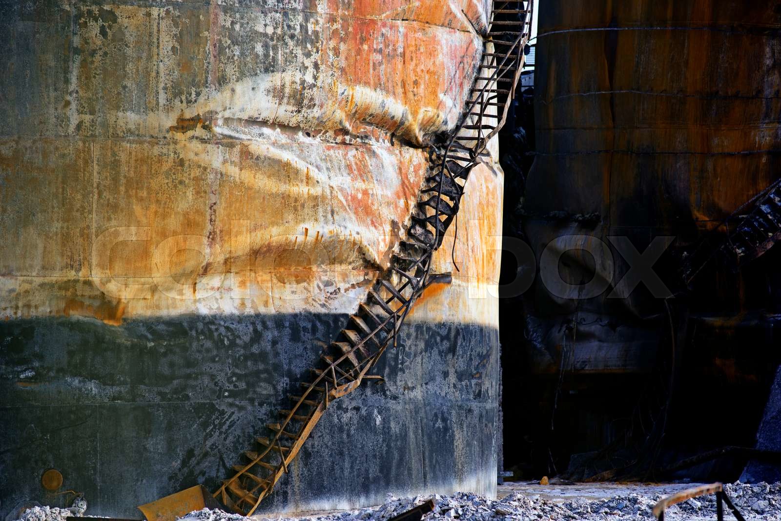 Closeup burnt ladder | Stock image | Colourbox