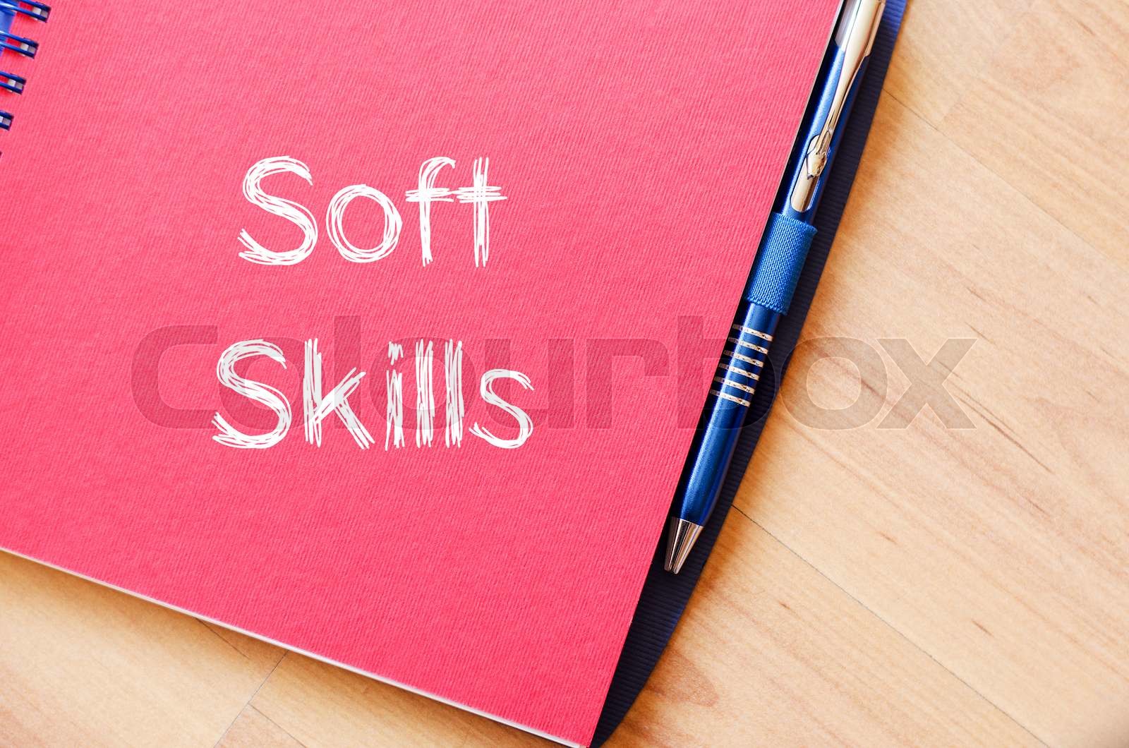Soft skills write on notebook | Stock image | Colourbox