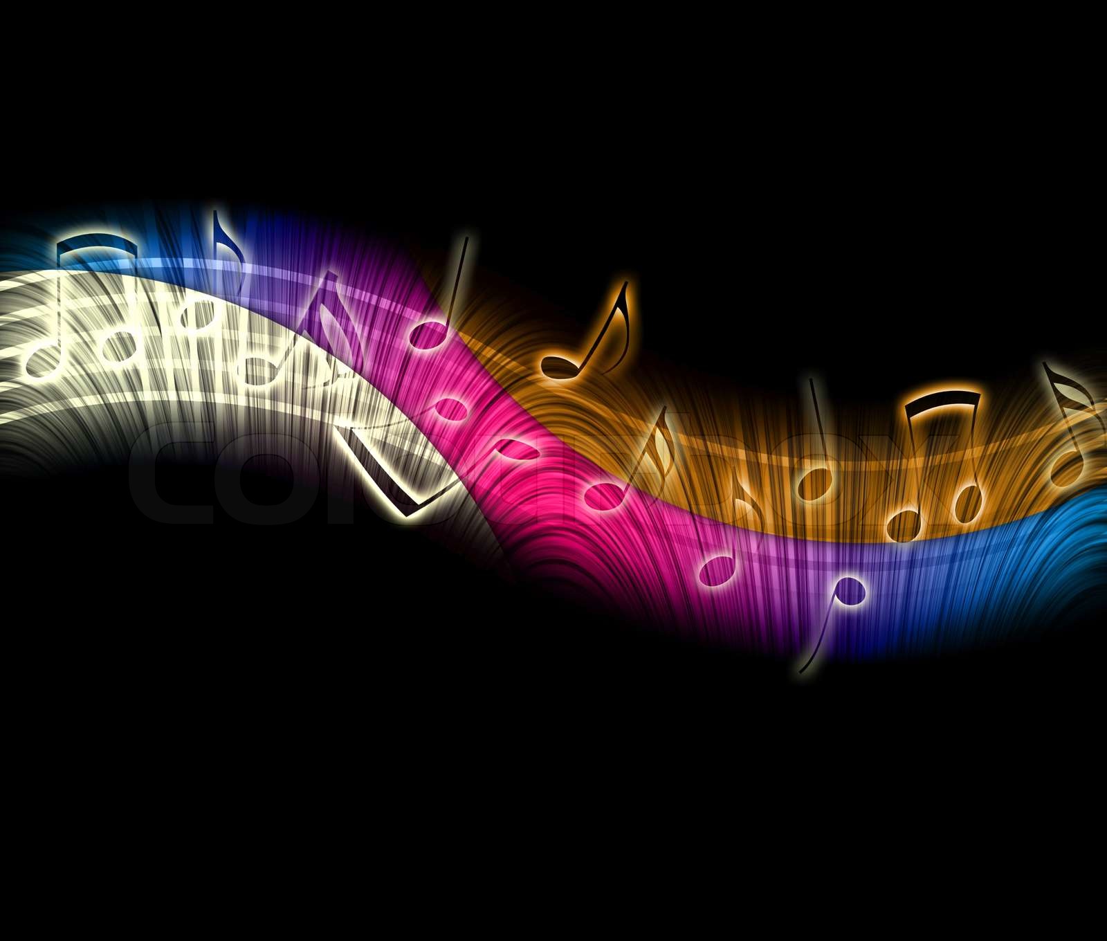 Creative Music Notes | Stock Bild | Colourbox