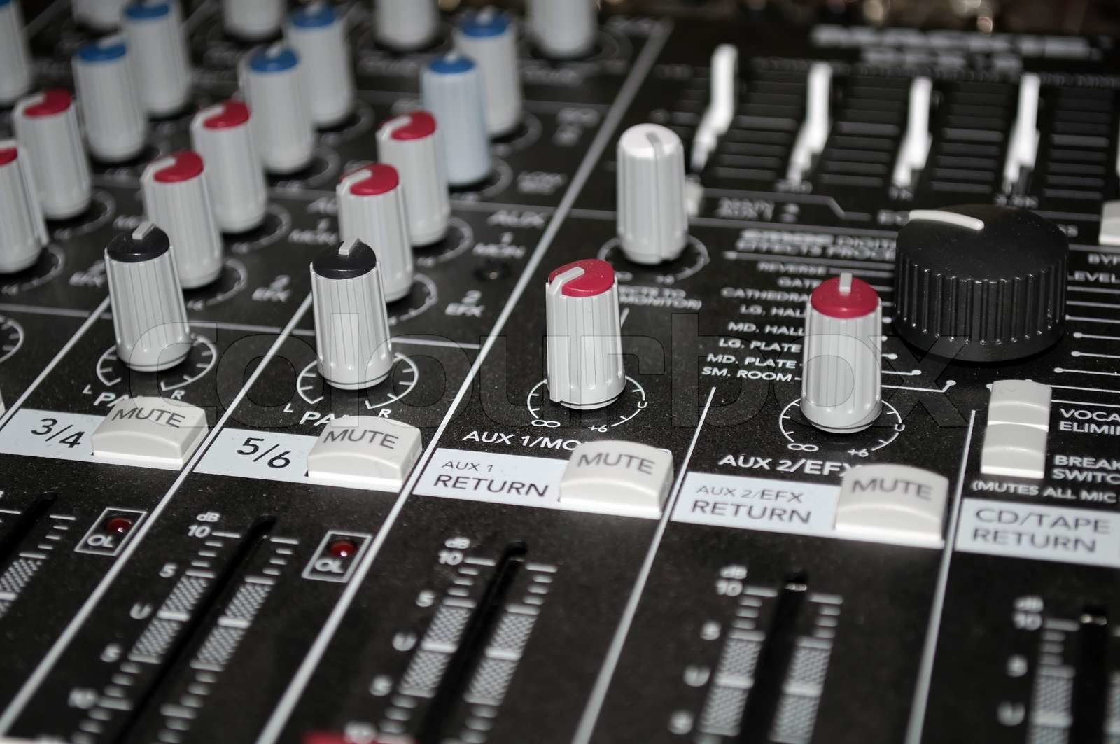 Mixing Console | Stock Bild | Colourbox
