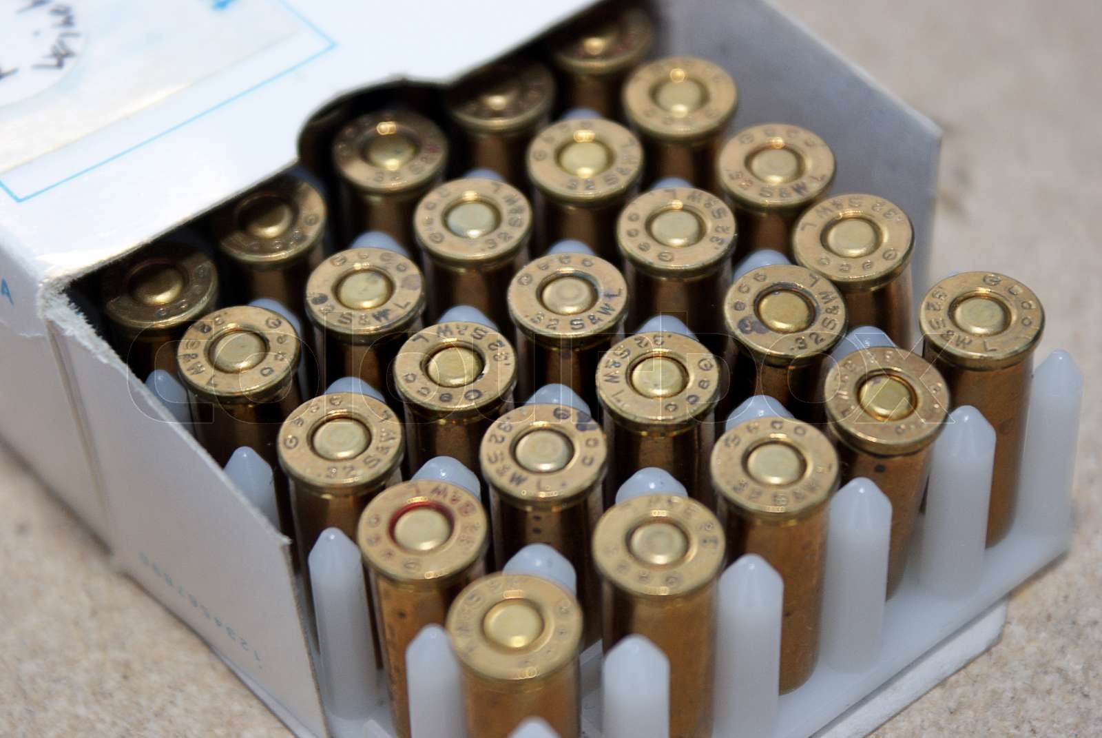 Bullets. From package. | Stock image | Colourbox