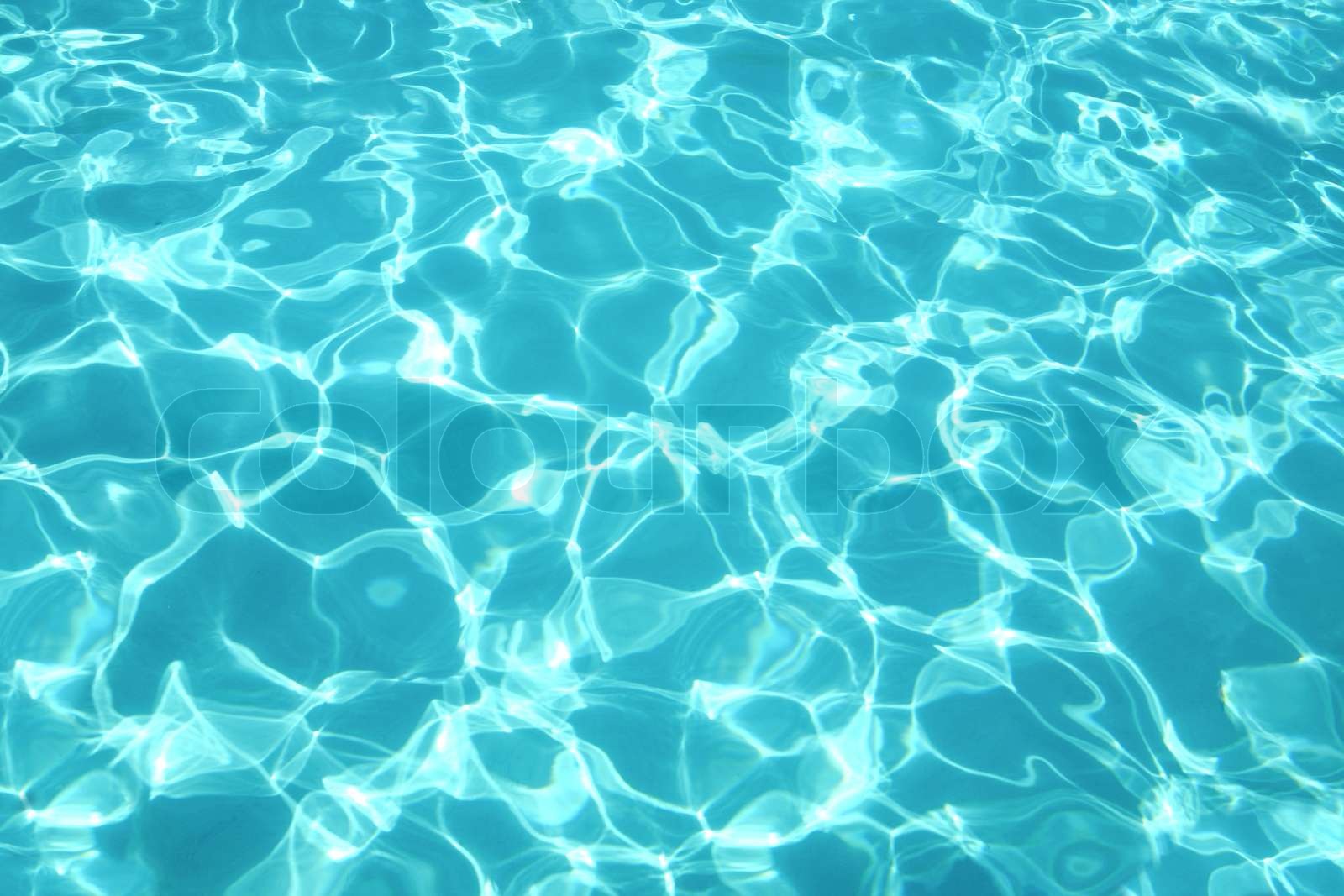 blå vand i poolen | Stock foto | Colourbox