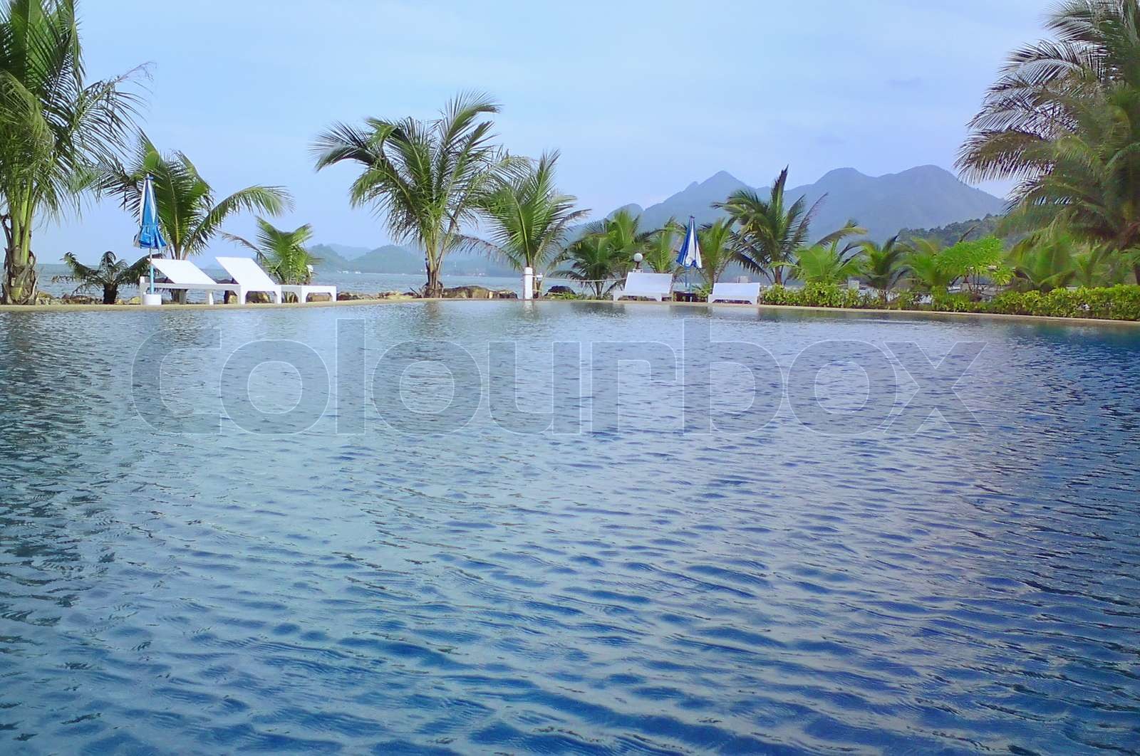 swimming pool at the beach | Stock image | Colourbox