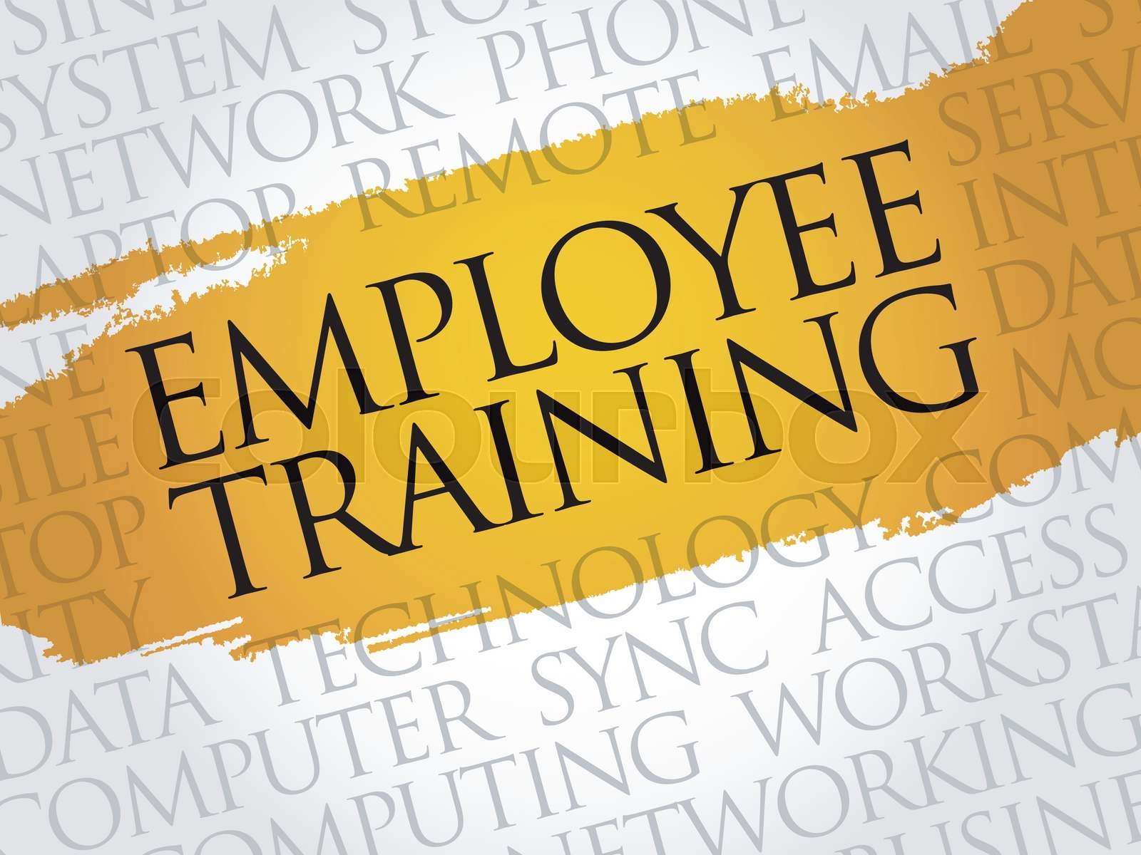 Employee Training word cloud | Stock vector | Colourbox