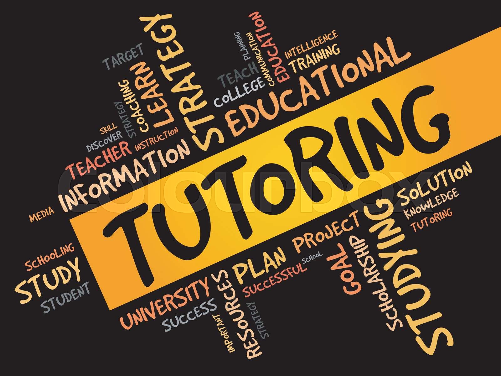 TUTORING word cloud | Stock vector | Colourbox