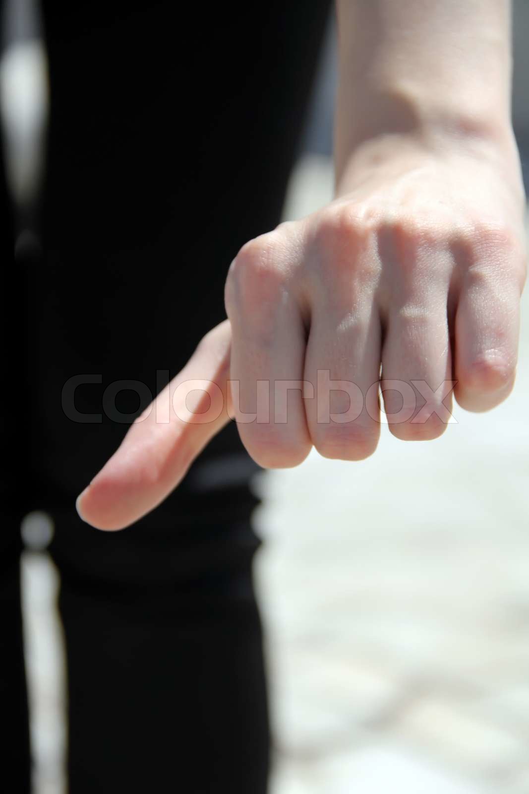 hånd finger tegn | Stock foto | Colourbox