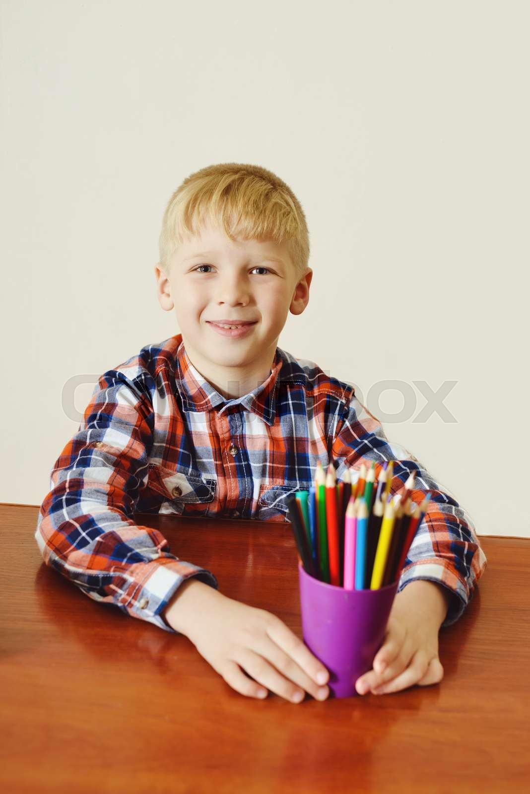 junge, kind, lernen | Stock Bild | Colourbox