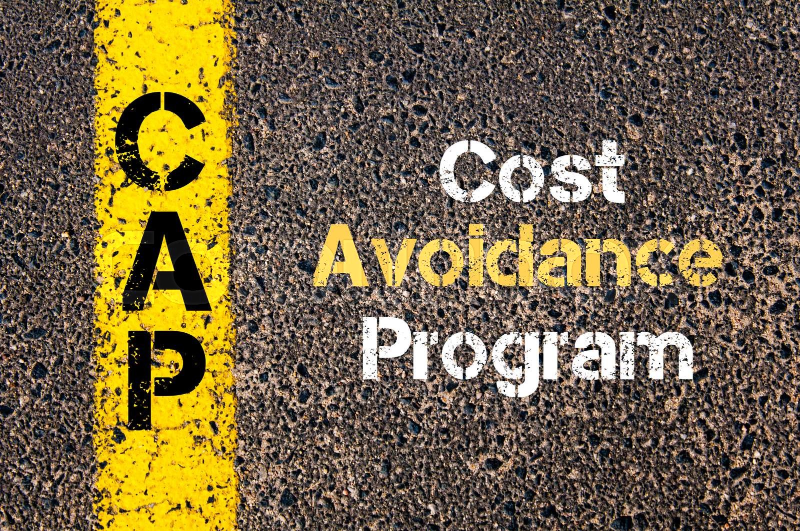 Business Acronym CAP Cost Avoidance Program | Stock image | Colourbox