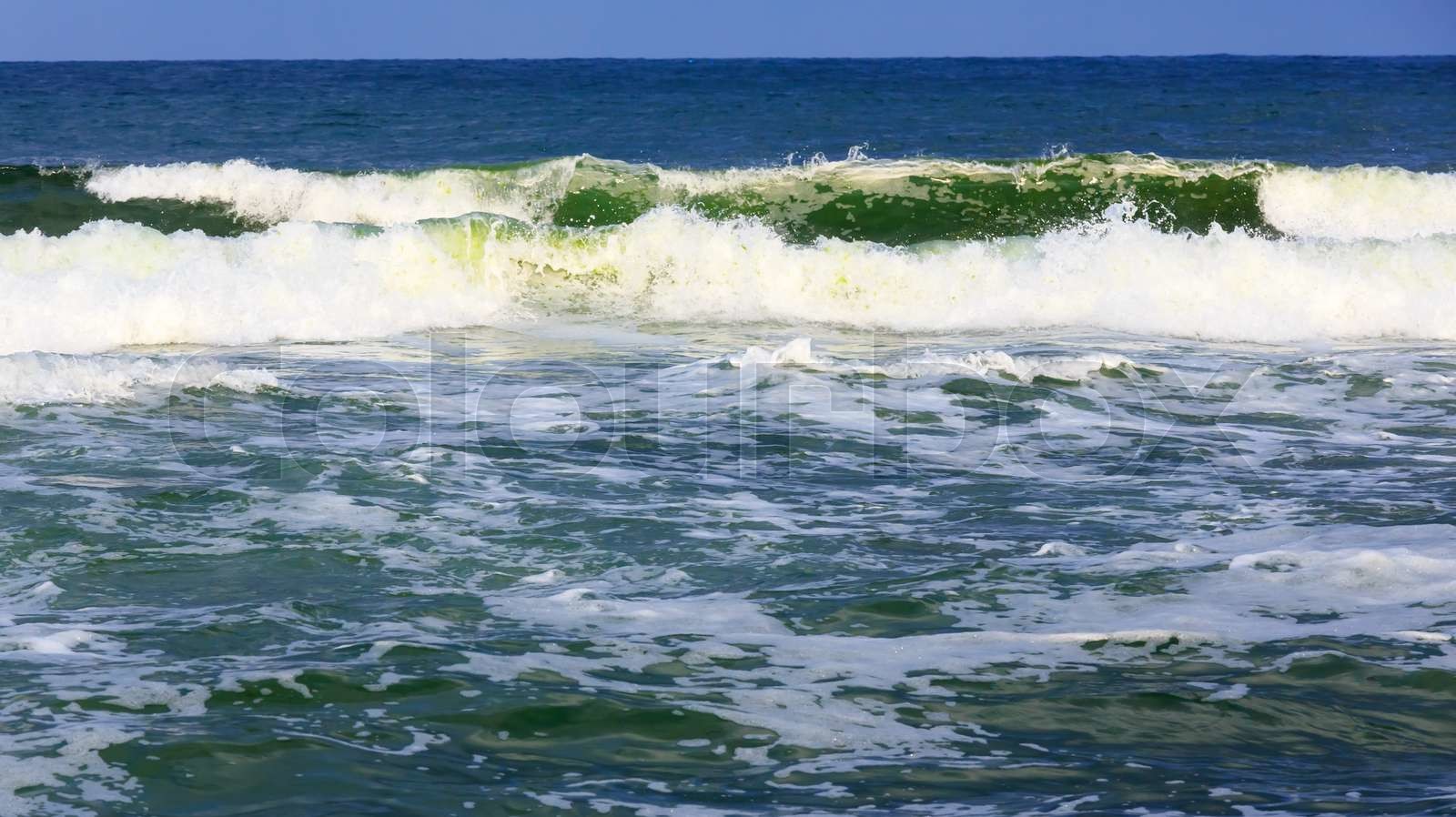 Sea view from beach. | Stock image | Colourbox