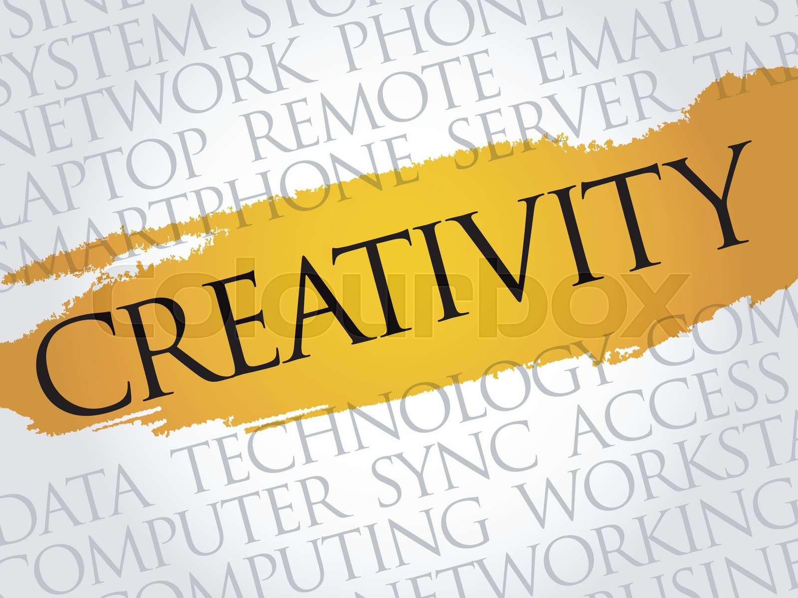 Creativity word cloud | Stock vector | Colourbox