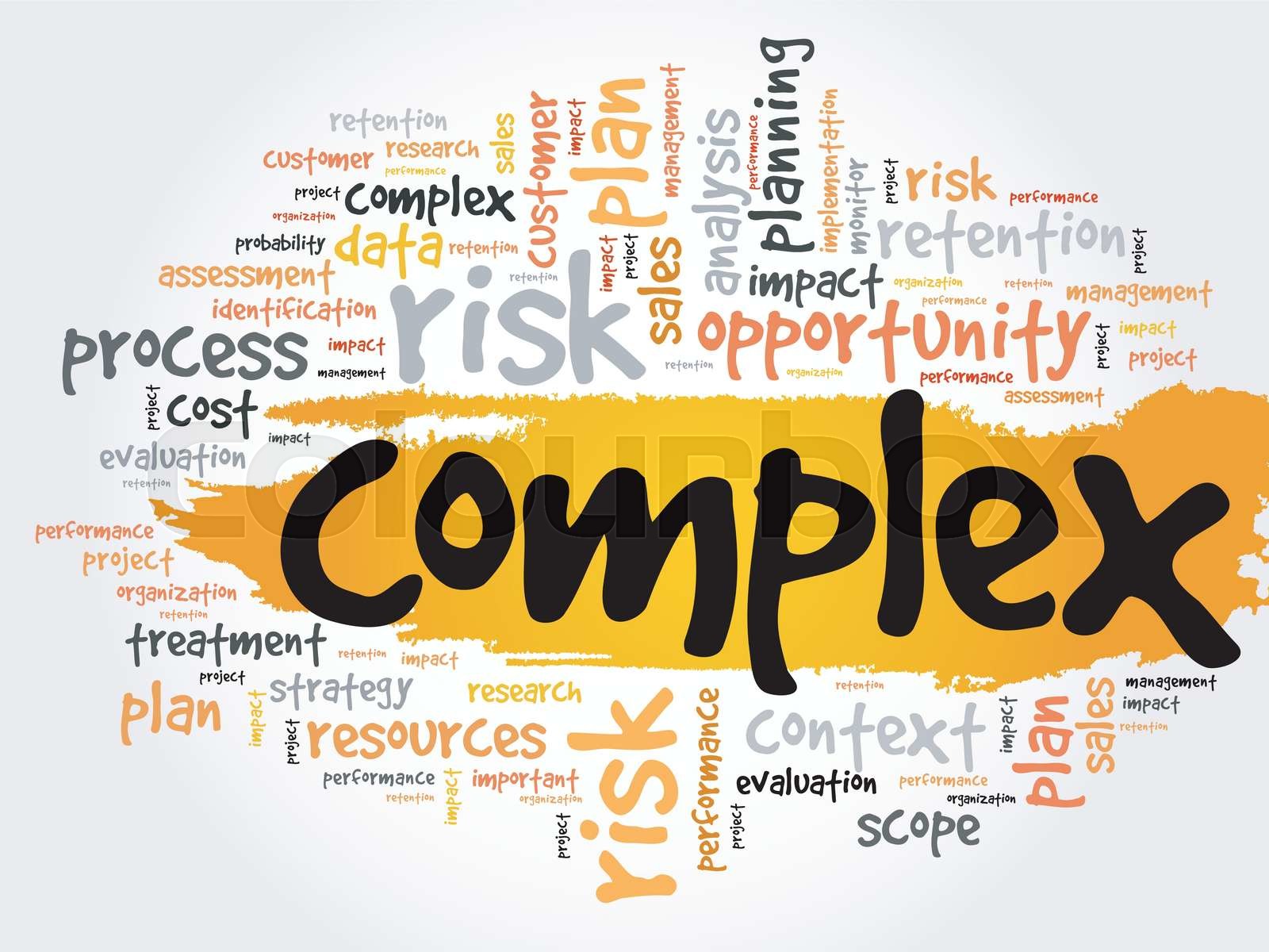 Complex word cloud | Stock vector | Colourbox