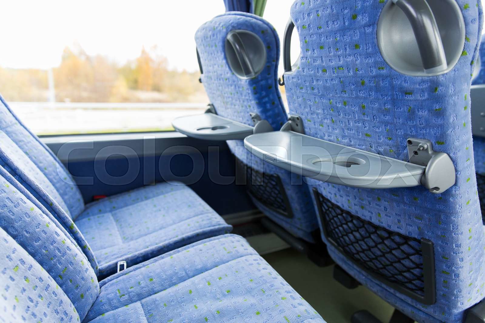 travel bus interior and seats | Stock image | Colourbox