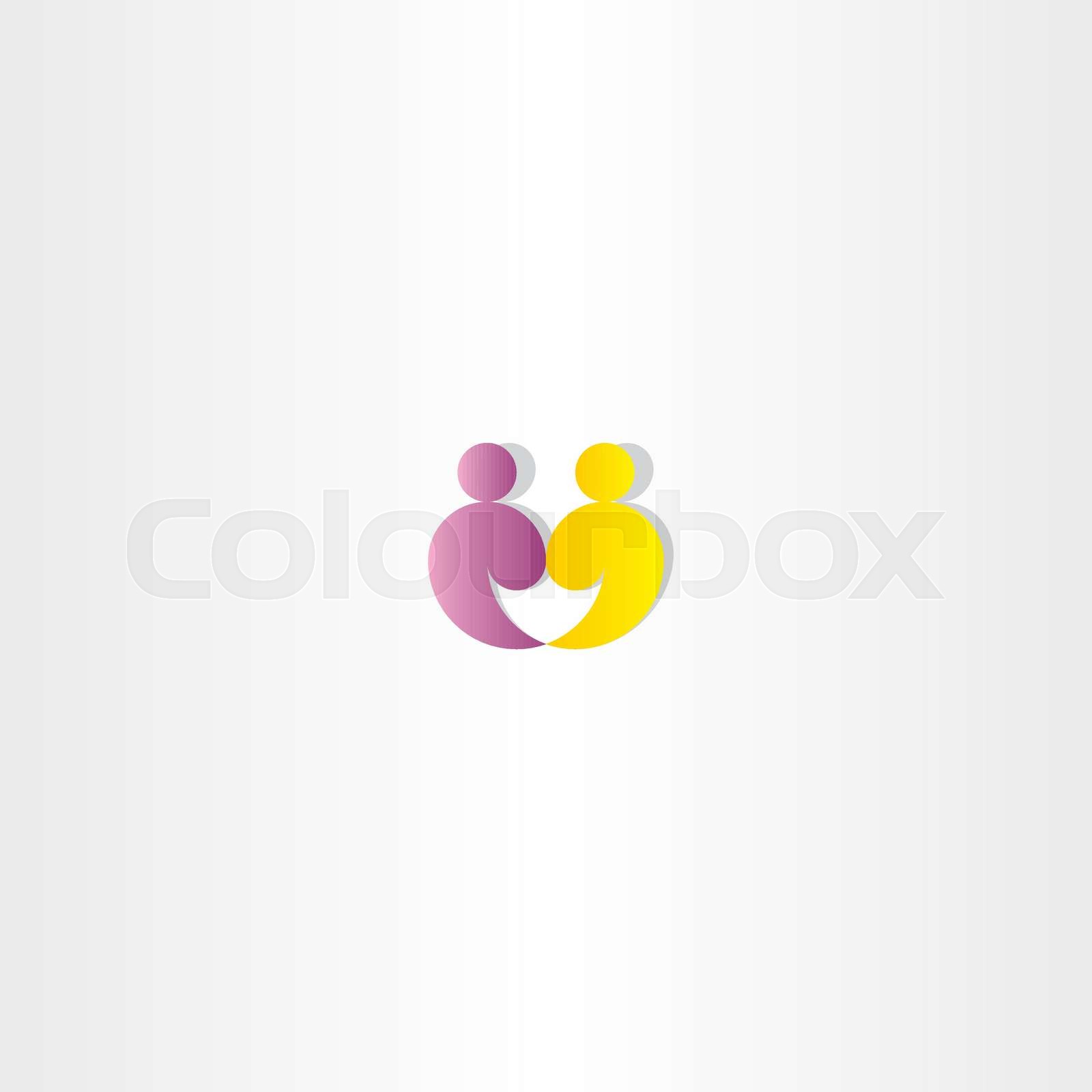 people logo partner icon | Stock vector | Colourbox
