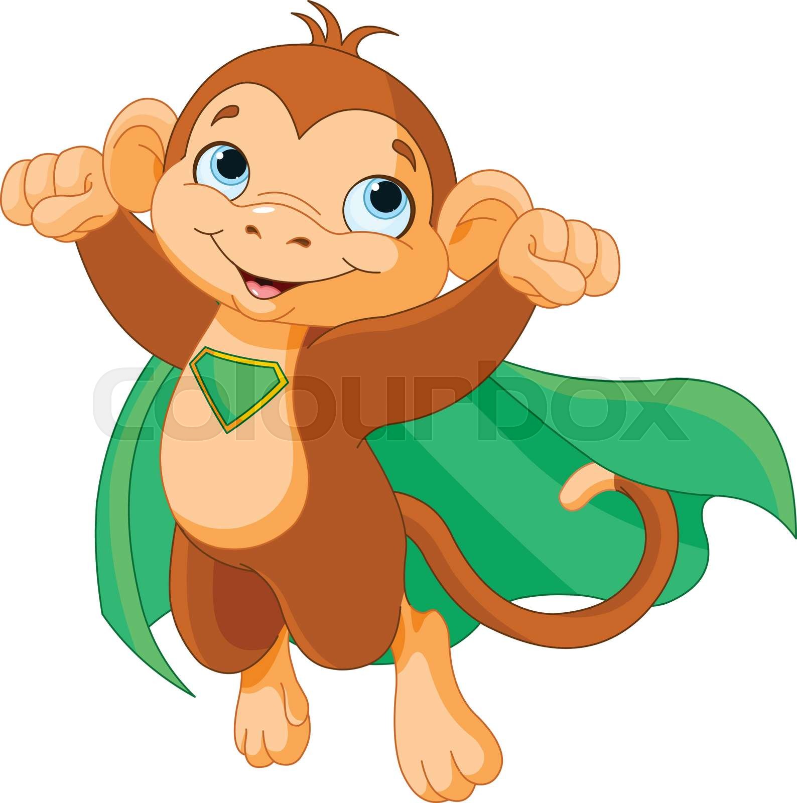 abe, dyr, tegninger | Stock vektor | Colourbox