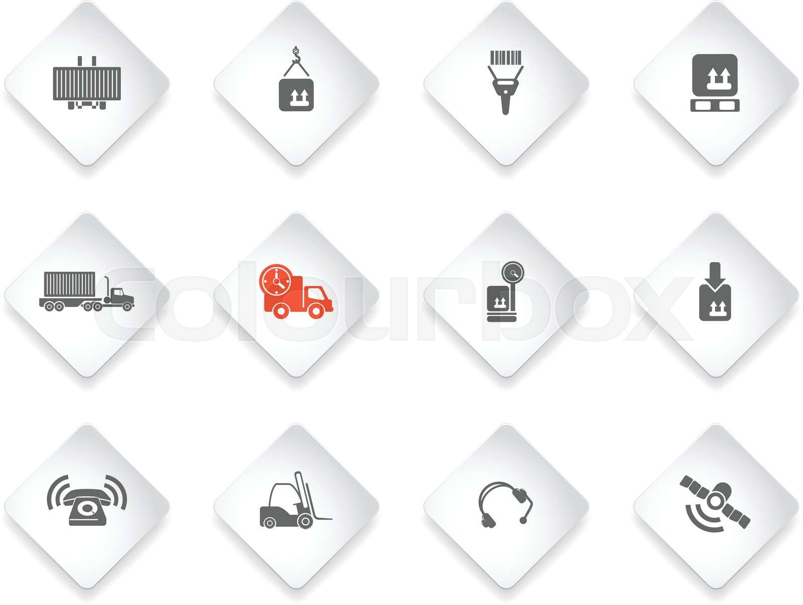 Logistics Icon Set | Stock vector | Colourbox