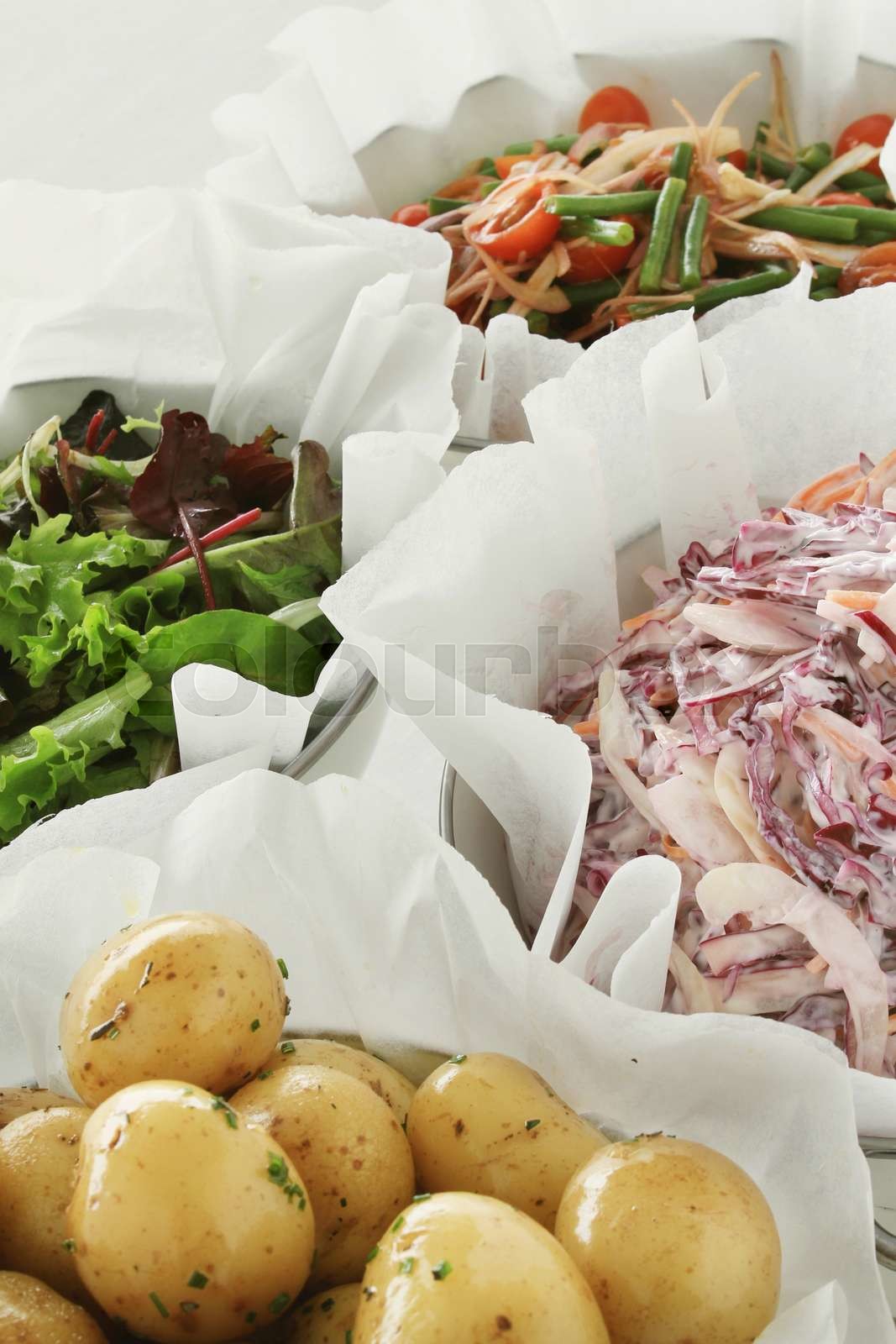 healthy buffet selection | Stock image | Colourbox