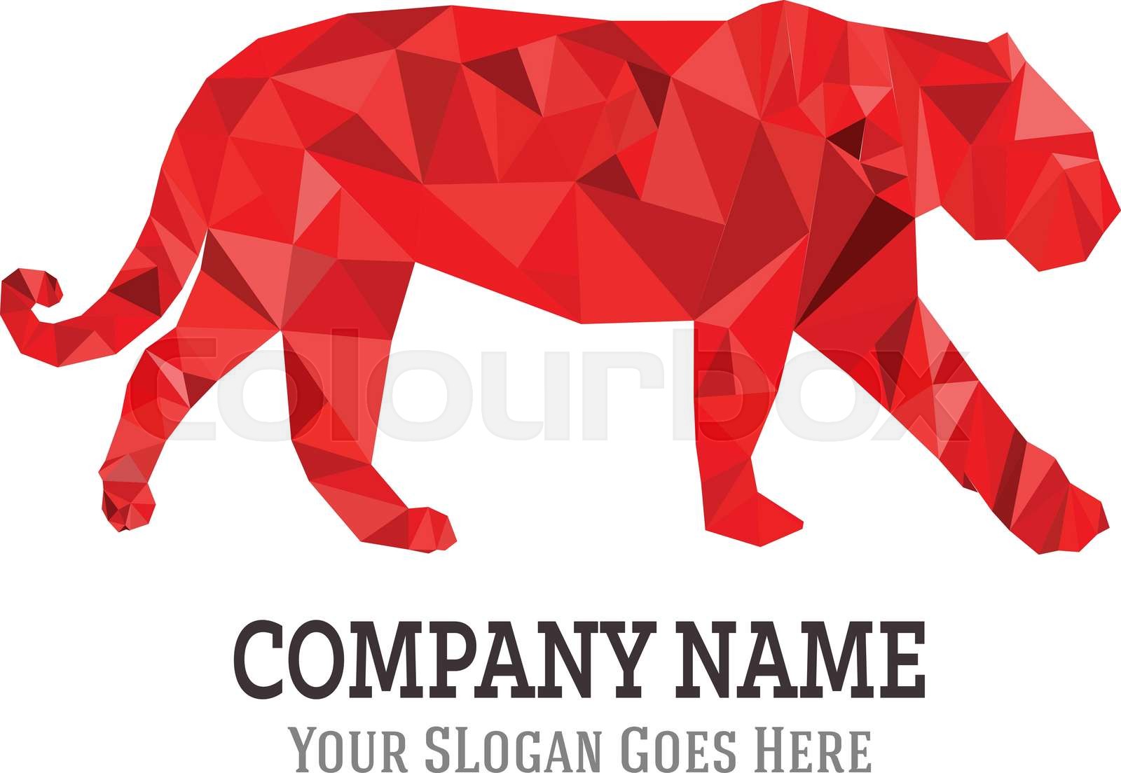 Modern Wild Tiger Logo Template | Stock vector | Colourbox