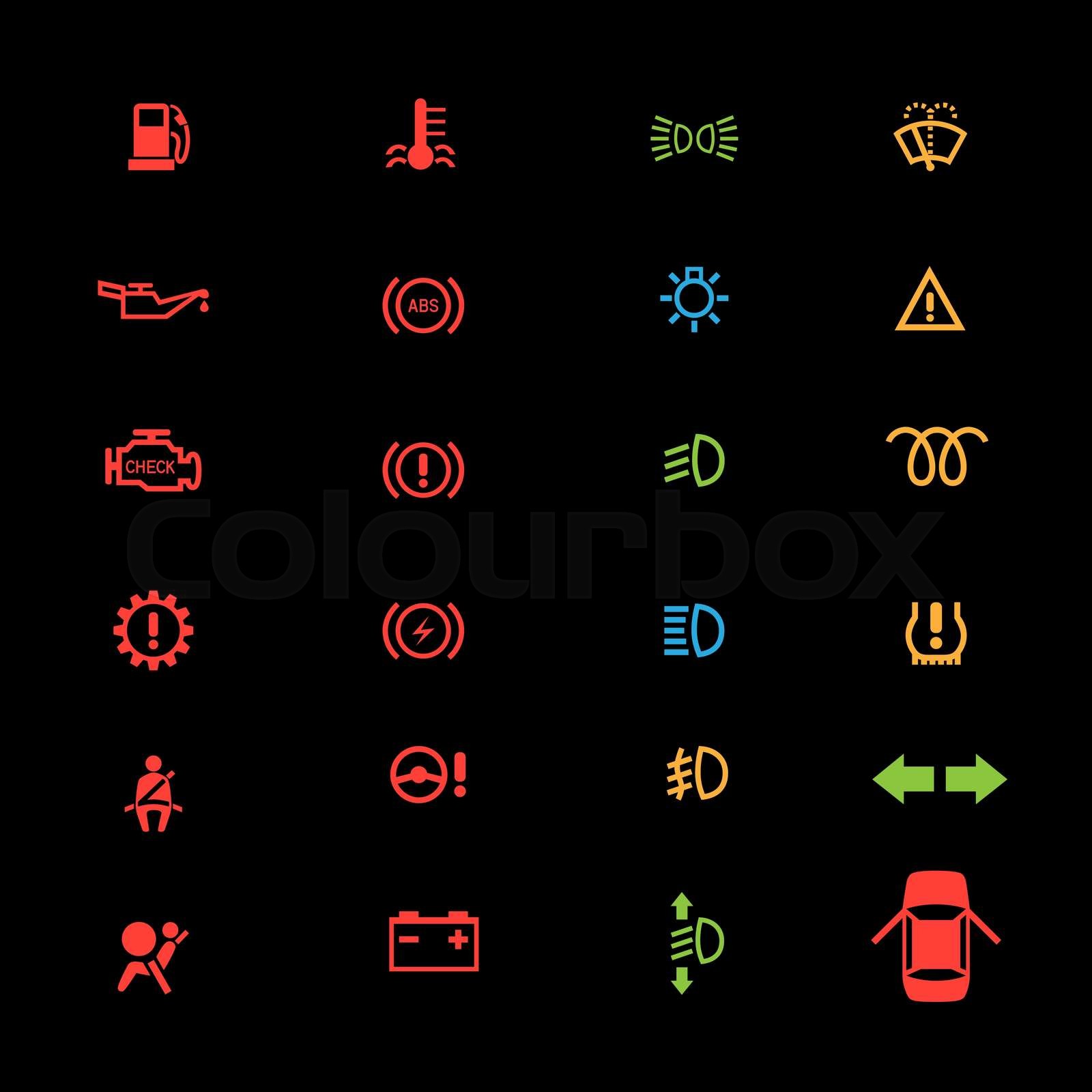 car control panel icon | Stock vector | Colourbox