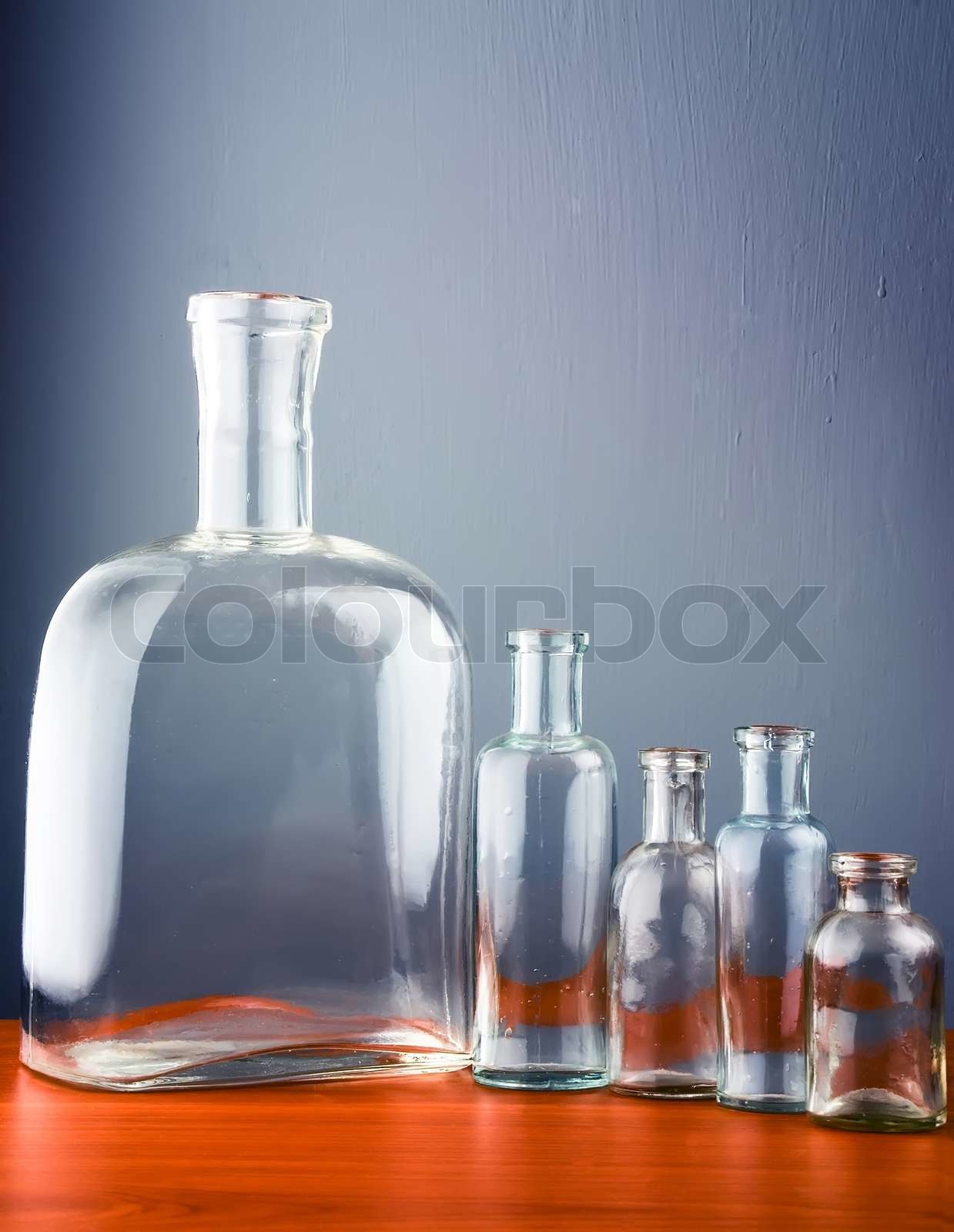 empty bottles extremely colored | Stock image | Colourbox
