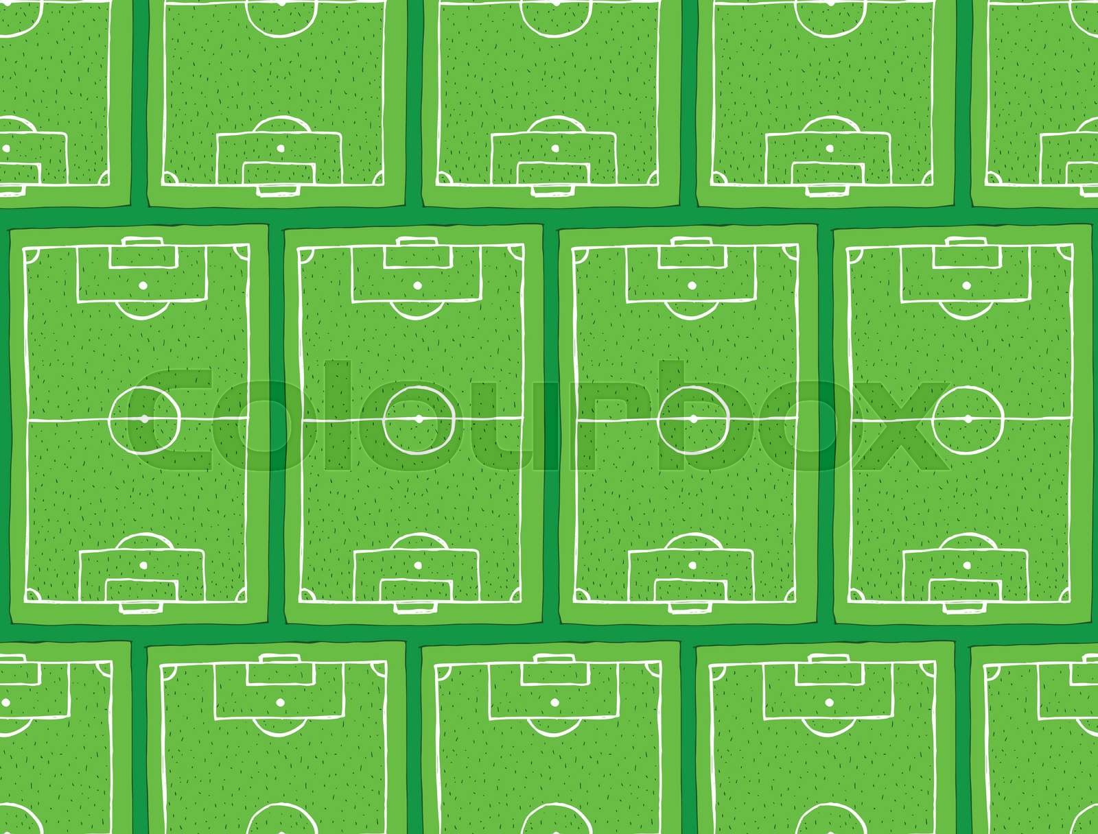 Sketch football field pattern | Stock vector | Colourbox