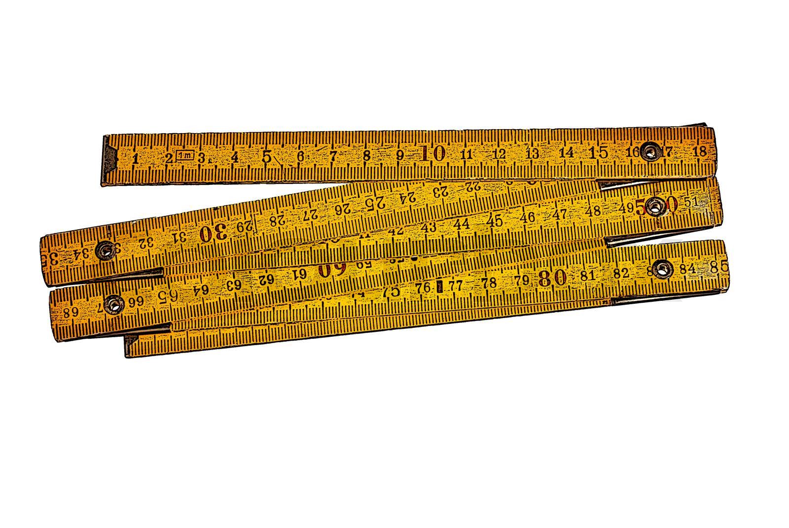 illustration of folding rule | Stock image | Colourbox