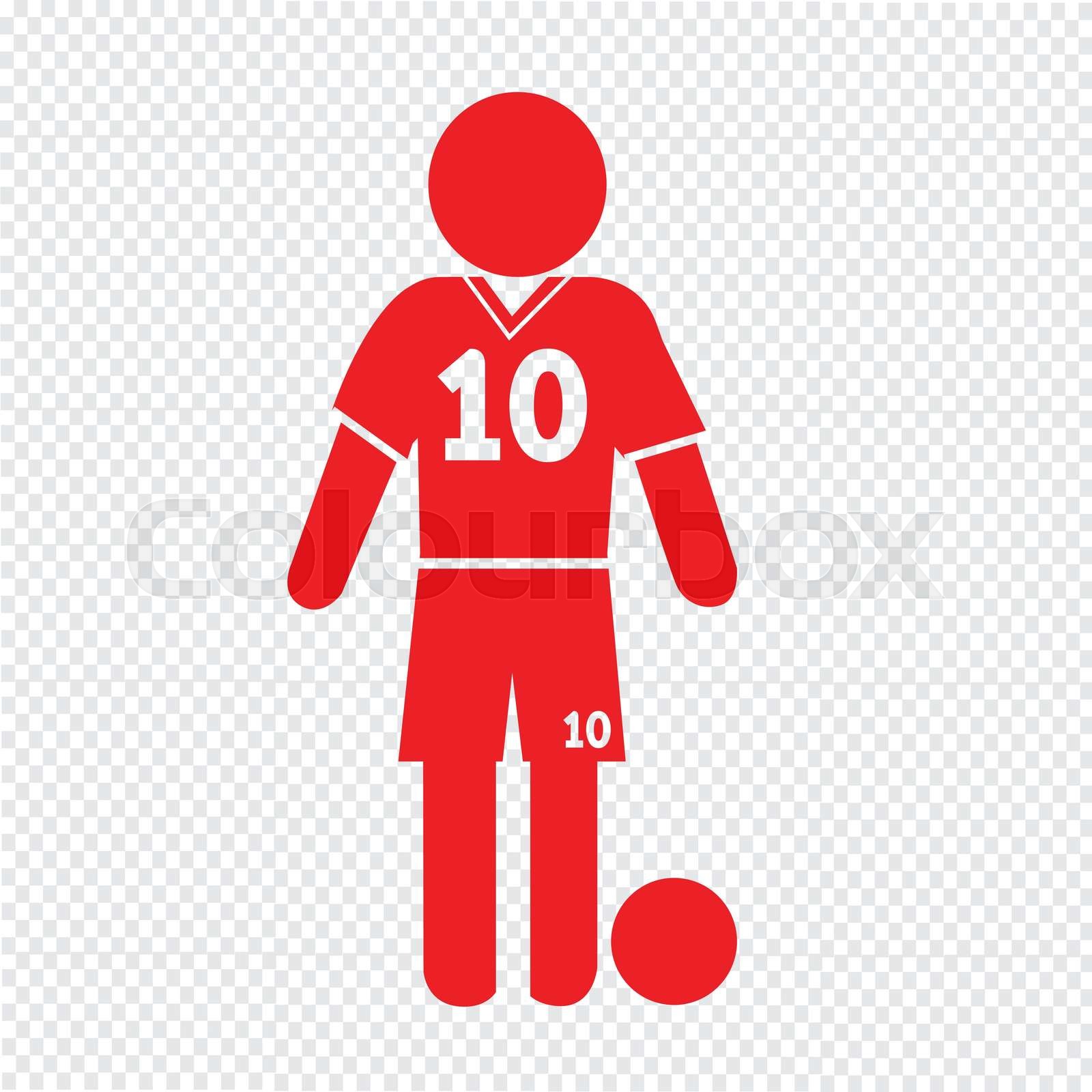 Football Soccer Player Icon Illustration design | Stock vector | Colourbox