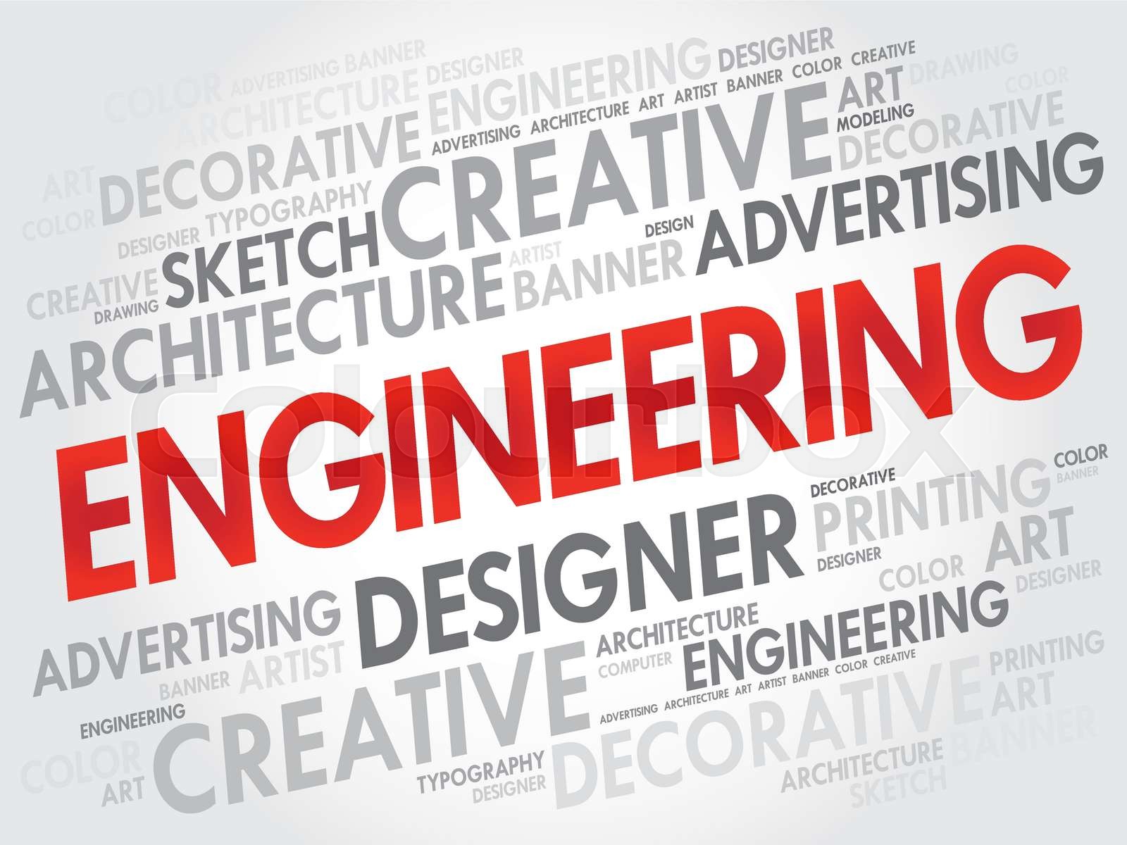 Engineering word cloud | Stock vector | Colourbox