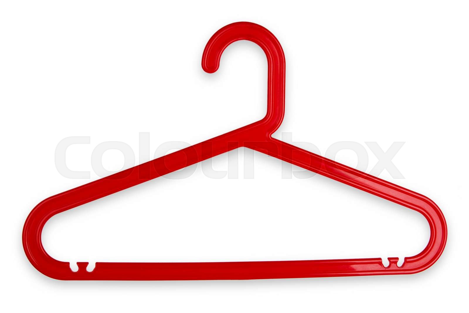Red Cloth Hanger | Stock image | Colourbox