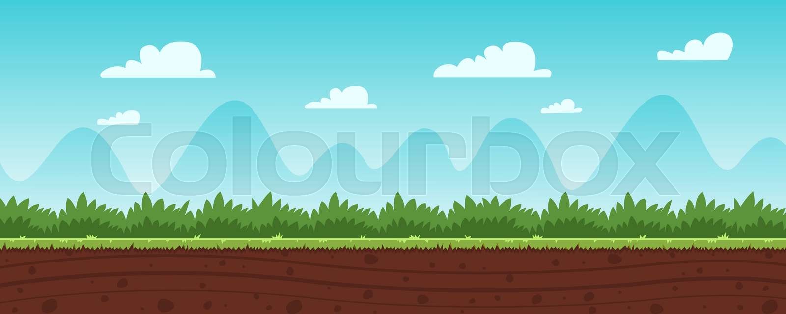 Cartoon Game Background | Stock vector | Colourbox