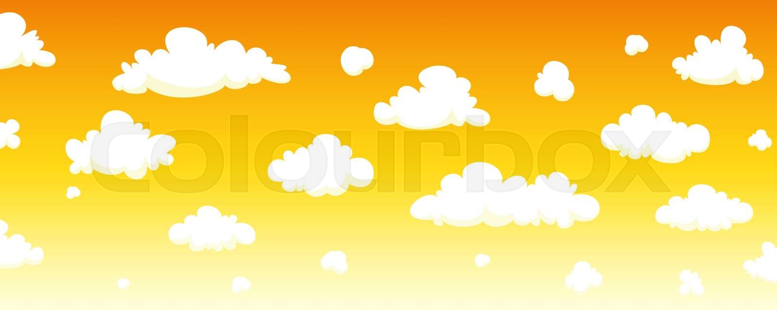 Cartoon Sky Background | Stock vector | Colourbox