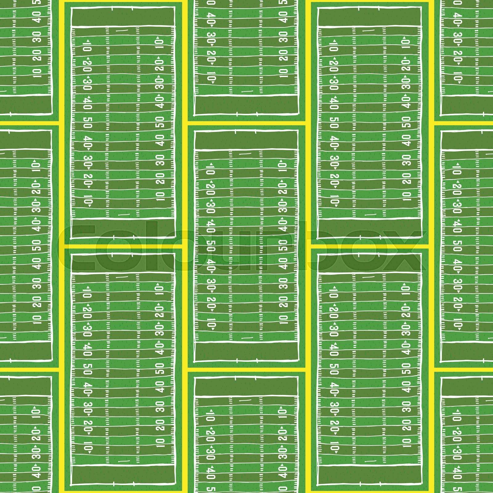 Sketch football field pattern | Stock vector | Colourbox