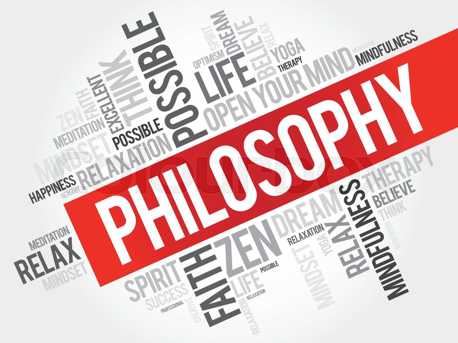 Philosophy word cloud | Stock vector | Colourbox