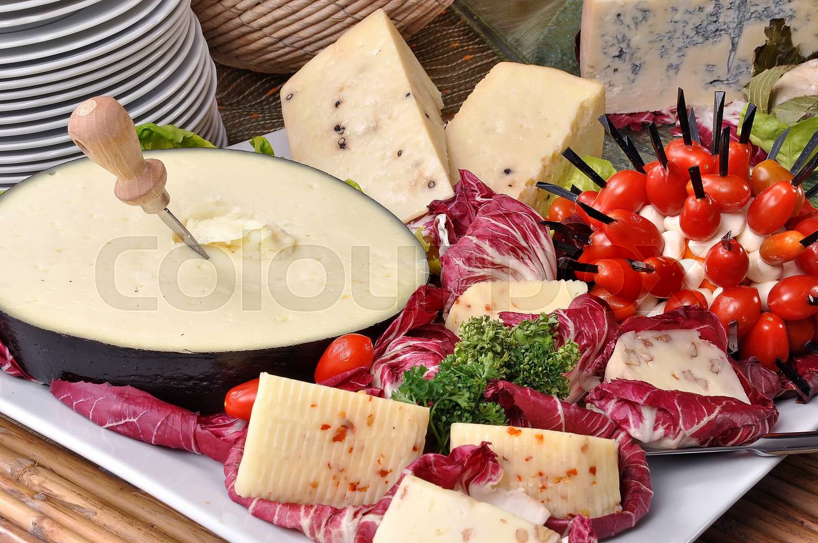 Cheese buffet | Stock image | Colourbox