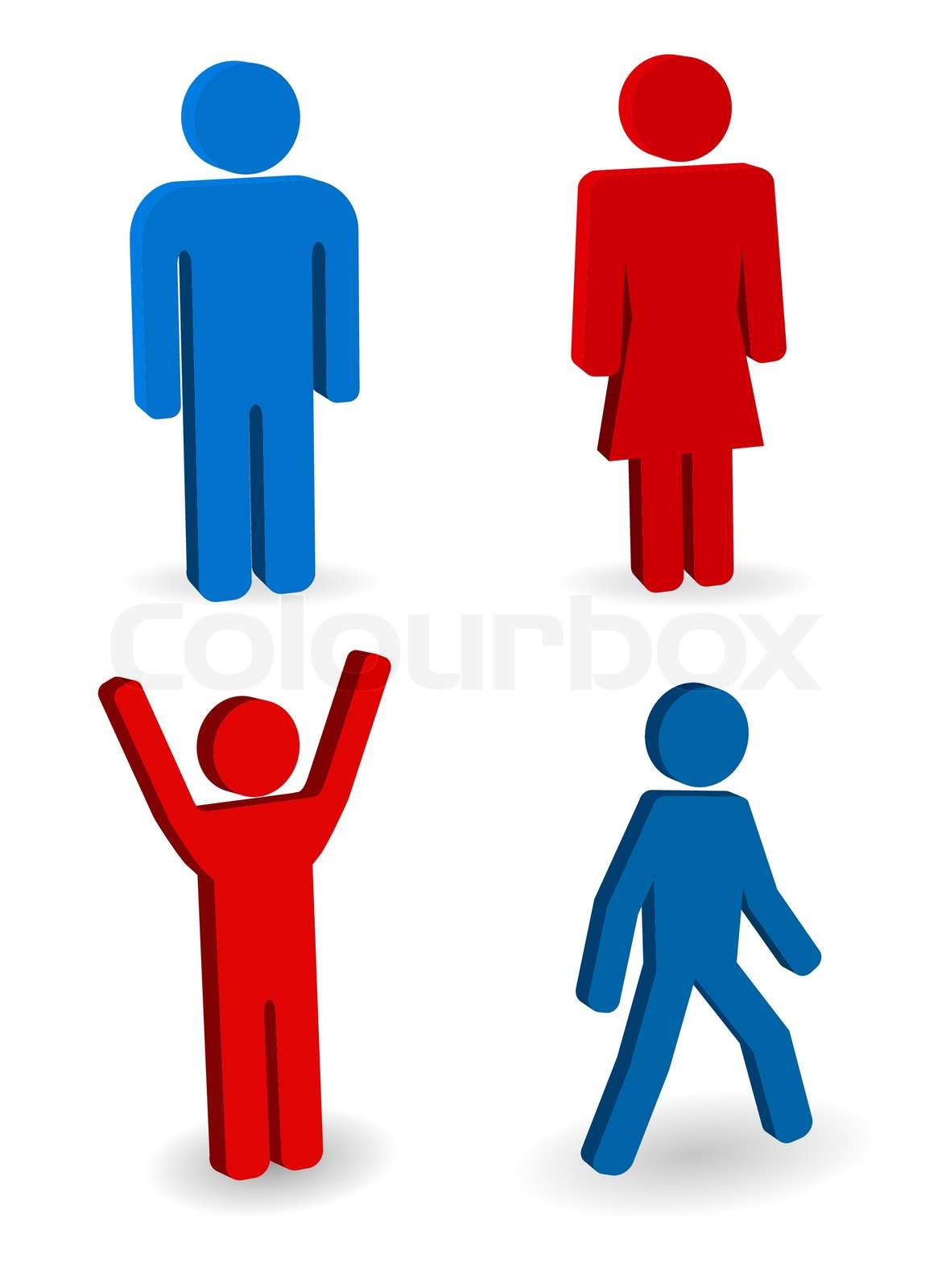 3d person | Stock vector | Colourbox