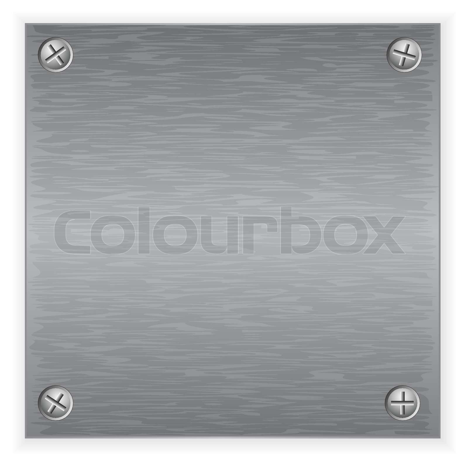 Metallplatte Textur - vector | Stock-Vektor | Colourbox