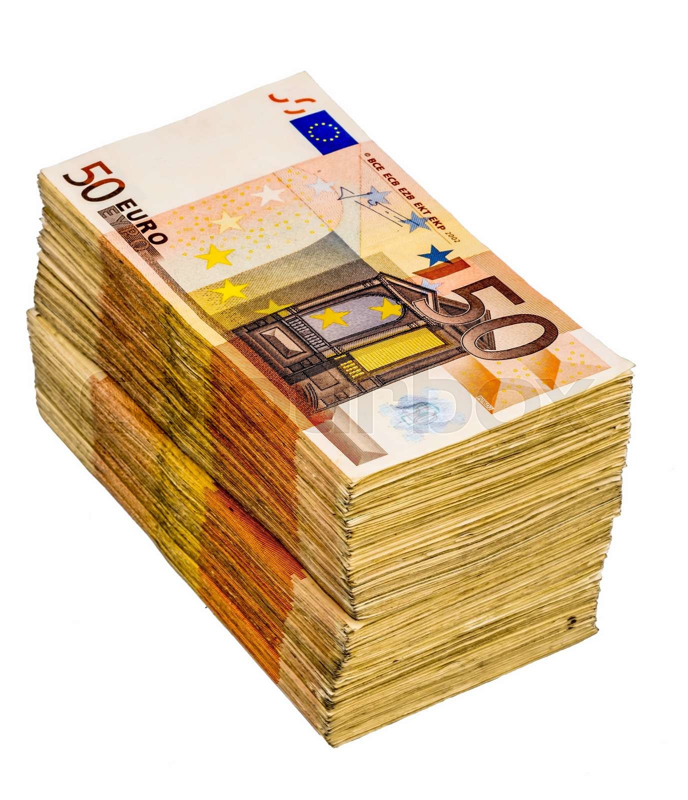 many euro banknotes | Stock image | Colourbox