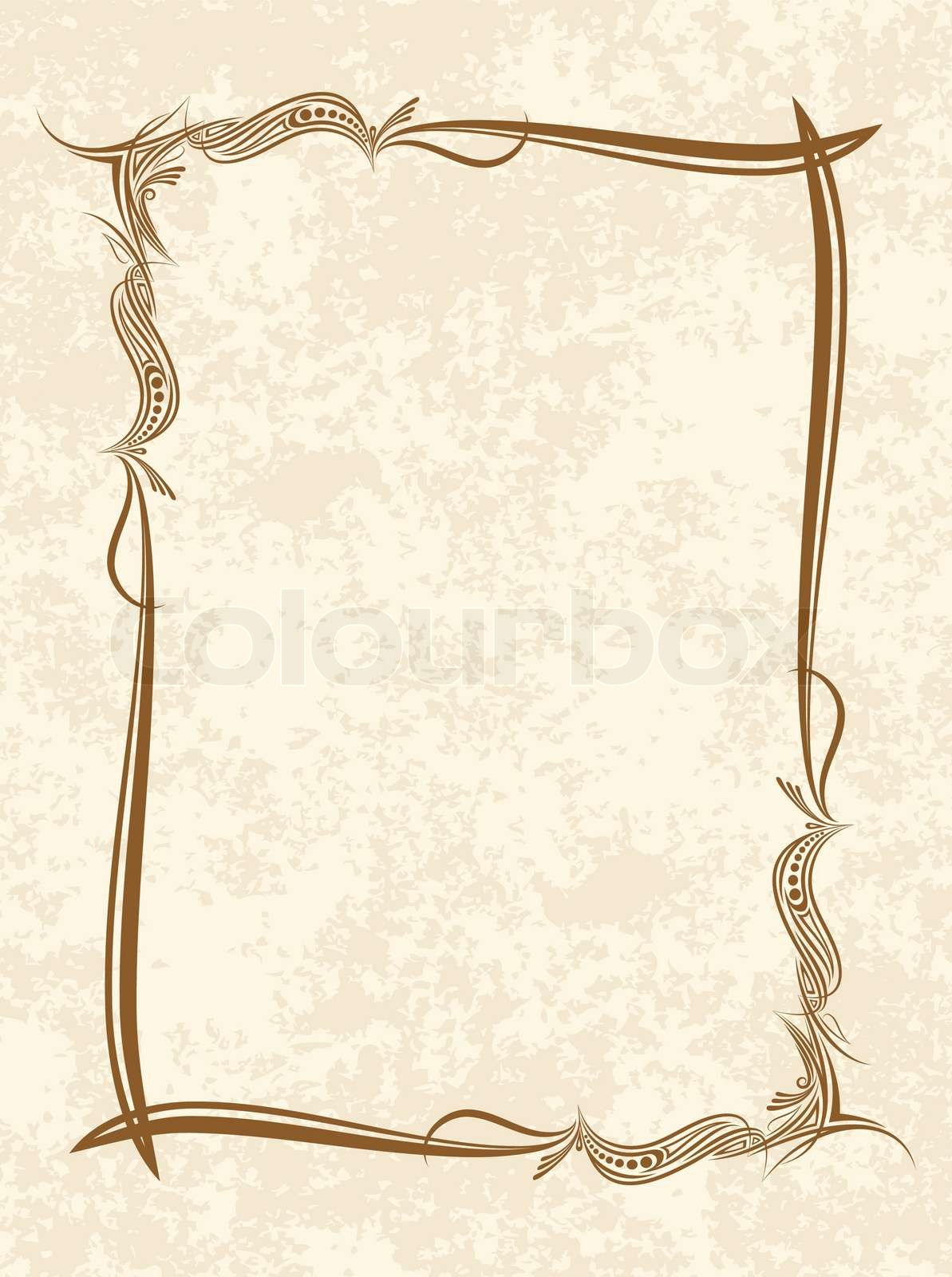 certificate, gothic, parchment | Stock vector | Colourbox