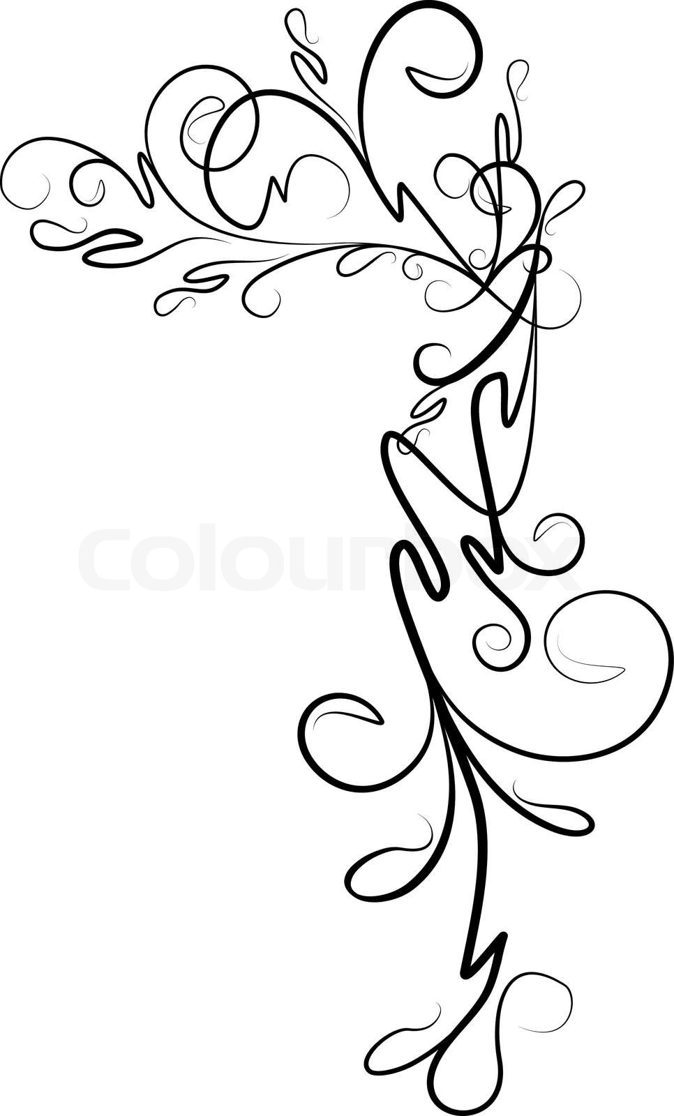 ecke, vektor, ranke | Stock-Vektor | Colourbox