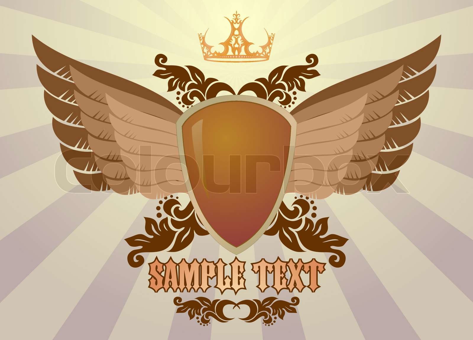 wings, clan, emblem | Stock vector | Colourbox