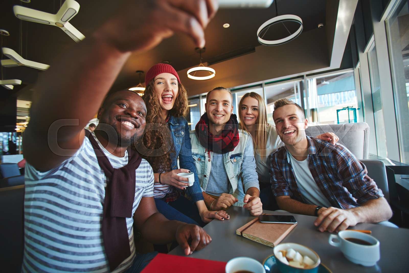 Group of modern teens | Stock image | Colourbox